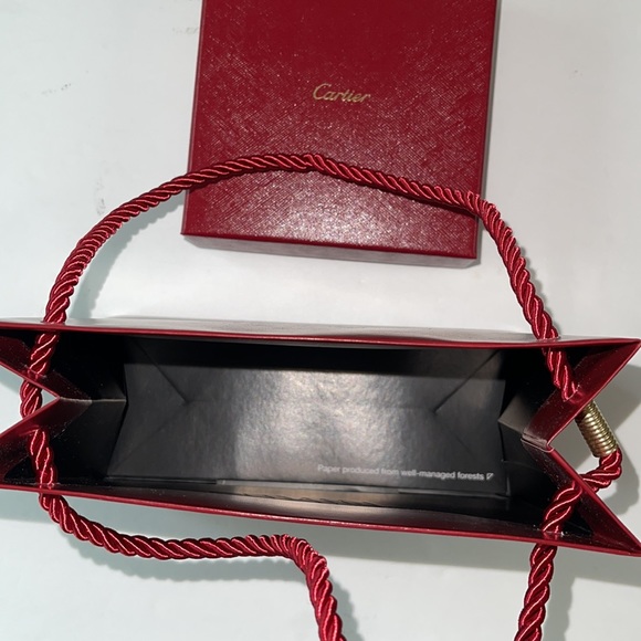 Cartier | Storage & Organization | Cartier Shopping Bag With Box | Poshmark